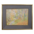 JAMES NOLAN ‘Liffey Walk’ Oil on board Signed lower right Image: 30cm ...