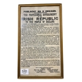 1940s PRINTING OF THE 1916 PROCLAMATION in rectangular gilt frame 38cm ...