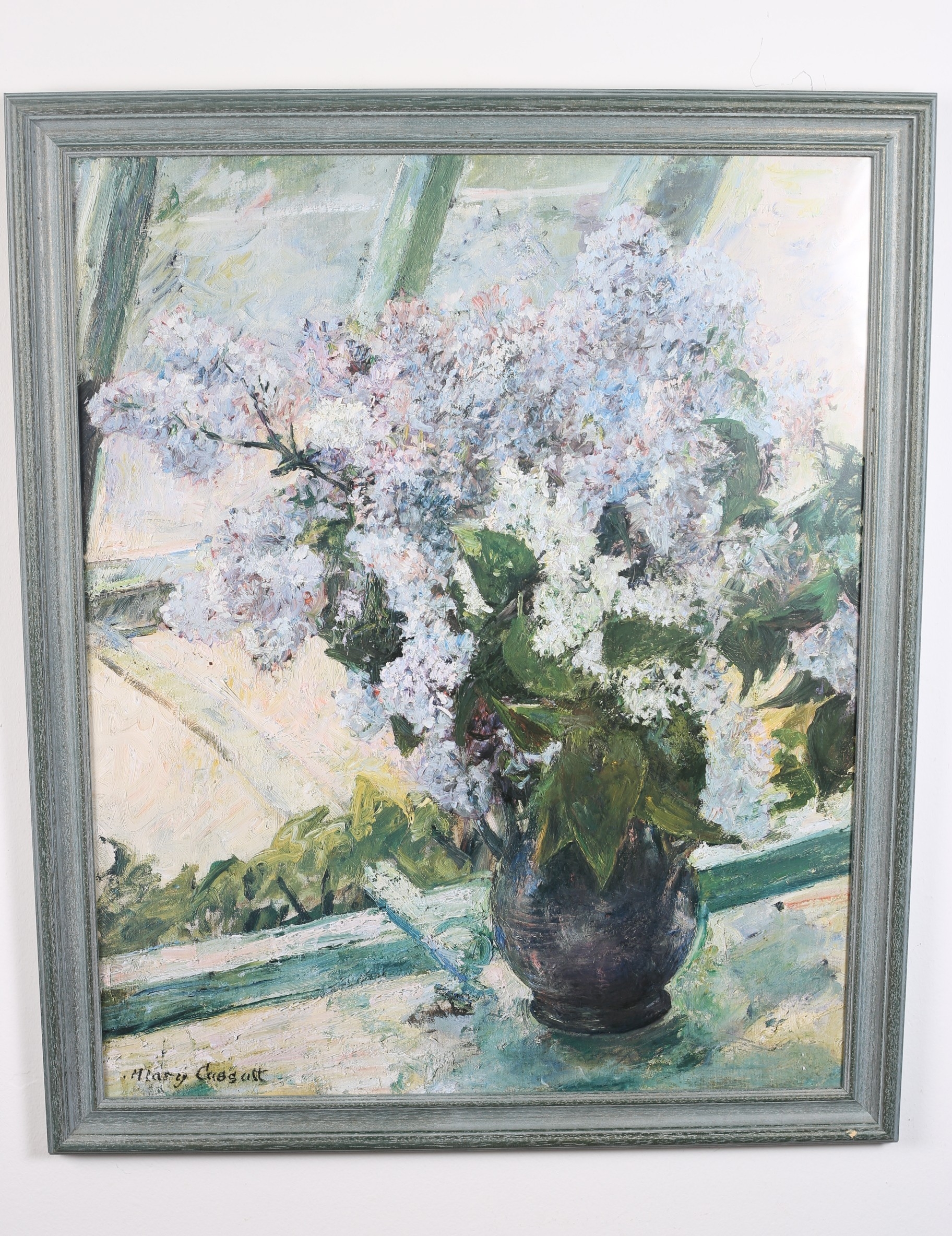after MARY CASSATT Still Life, Lilac in a Window A coloured print 69cm ...