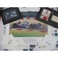 MOTOR RACING/FORMULA ONE, 1990's/2000's, approx. 60 signed white cards ...