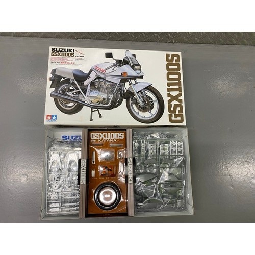 Tamiya - Suzuki GSX1100S - 1/6 Scale. (1600g) (1). Unbuilt, box shows ...
