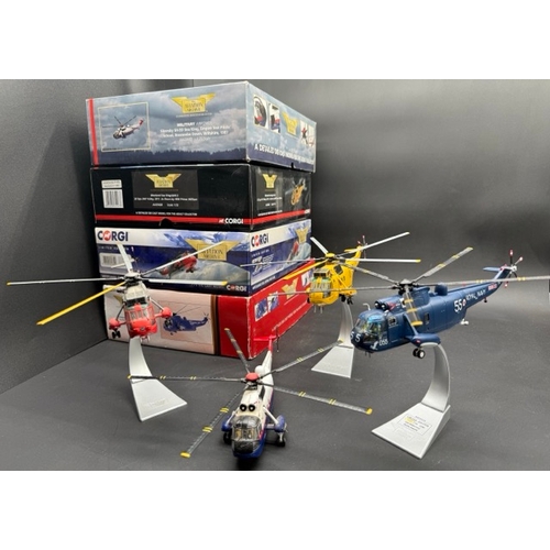 4 Corgi Aviation Archive Helicopters (Scale 1:72) (3950g) Includes ...
