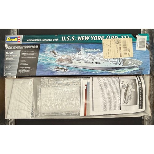 Revell U.S.S. New York (LPD-21) Amphibious Transport Dock 1:35 Scale ...