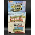 Three Tram kits (2x1:76 & 1x1:72 scale) (300g) Contents within bags ...