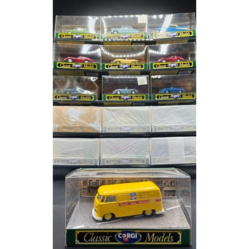 16 Classic Corgi Models appearing undisturbed from packaging, six ...