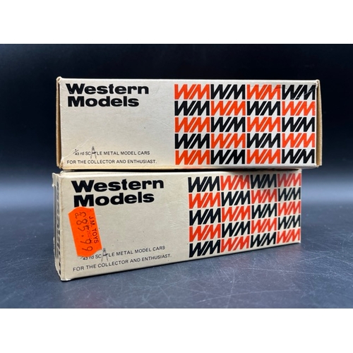 2 Western Models Bugatti models in boxes with packaging (450g) WMS 16X 1935 Bugatti T46 5.3 litre Ro