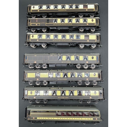 7 OO gauge Hornby Pullman coaches includes Hornby R4377 Devon Belle ...