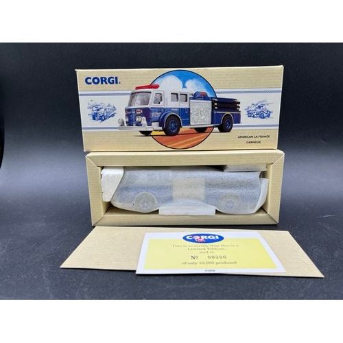 5 Corgi Fire Trucks in boxes appearing undisturbed from original ...