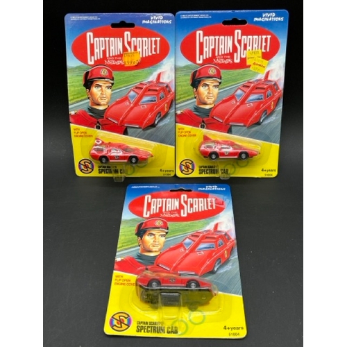Gerry Anderson collection of carded Captain Scarlet models (6) Stingray ...