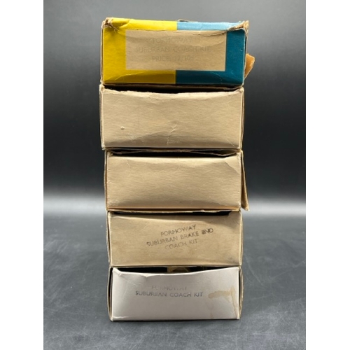 Five Graham Farish OO scale Formoway Suburban coach kits, appears ...