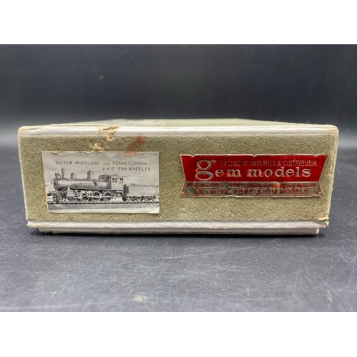 Brass Locomotive - Gem Models EH-108 Maryland and Pennsylvania 4-6-0 ...