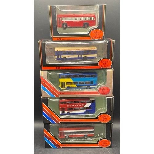 Five 1:76 EFE Buses Boxed undisturbed models AEC RF Bus BLUE TRIANGLE ...