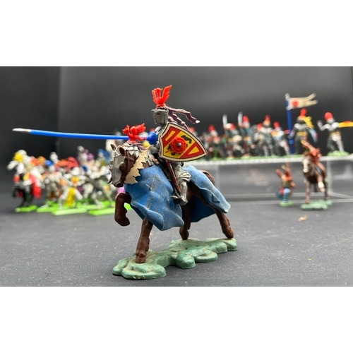 32 Britains deetail, Britains Swoppet and single Indian on Horseback ...