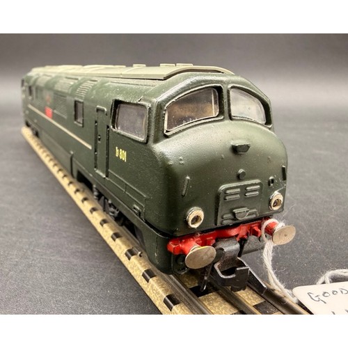 3-Rail Trix 1119 Class 42 Warship D801 'Vanguard' in BR Green - Tested ...
