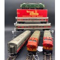 Tri-ang Class F7 4008 Loco, B Engine, Dummy and two Cars in Triang ...