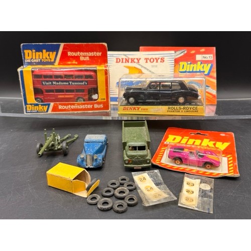 6 Dinky models, with Dinky 1955 France catalogue and No.13 both un ...