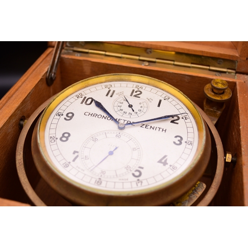 Zenith 'Le Locle' Marine Chronometer, Formerly of the Dutch Royal Navy ...