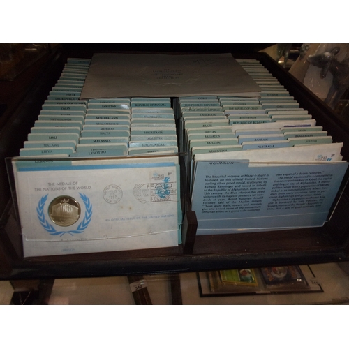 SILVER COIN COLLECTION "NATIONS OF THE WORLD" COMPLETE 144 COINS IN TOTAL