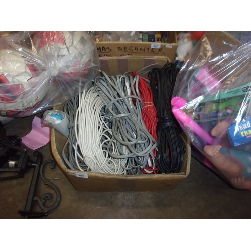 BOX OF CABLES