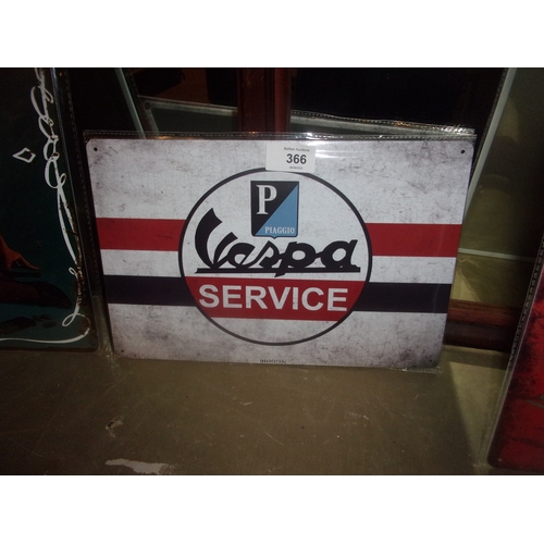 SMALL TIN SIGN