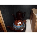 2 DELPH TEA POTS