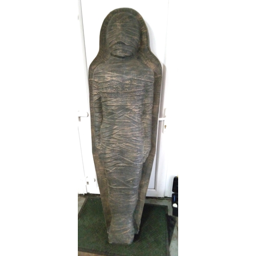 A 6ft Tall Mummy Wall Hanging Halloween Decoration