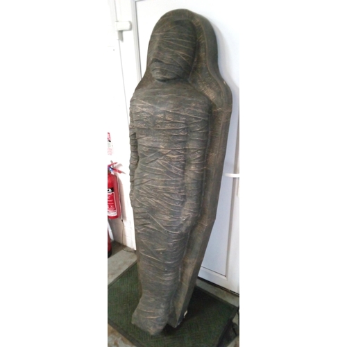A 6ft Tall Mummy Wall Hanging Halloween Decoration