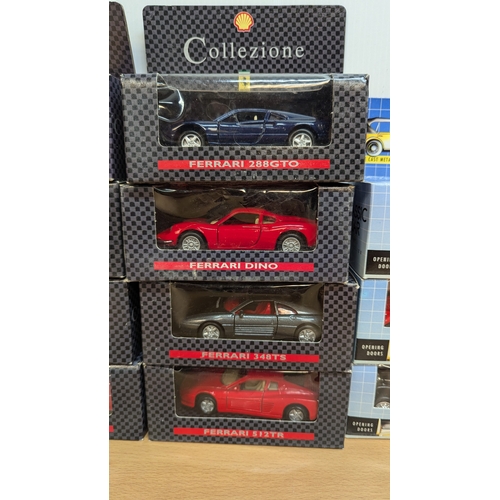 8 Shell Collezione Ferraris AND 6 Classic Car Models