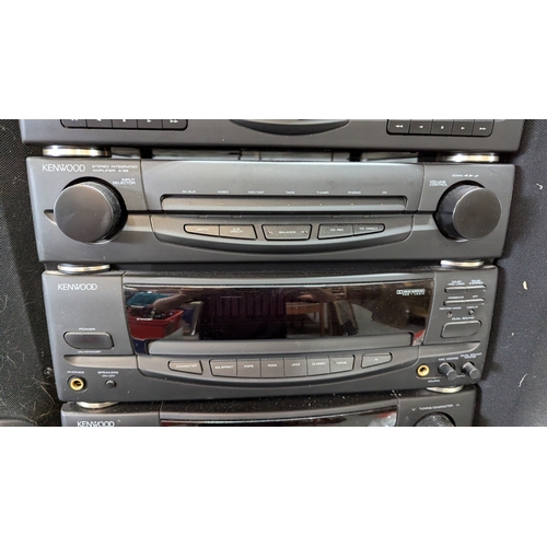 Kenwood Stack System Including: P38 Turntable, X58 Double Cassette Deck ...