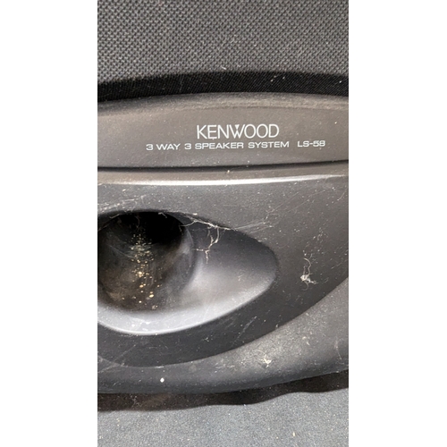 Kenwood Stack System Including: P38 Turntable, X58 Double Cassette Deck ...