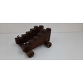A Wooden Cannon Base 45 x 27 x 34cm