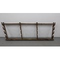 A Large Oak Spit Rack 240cm x 98cm