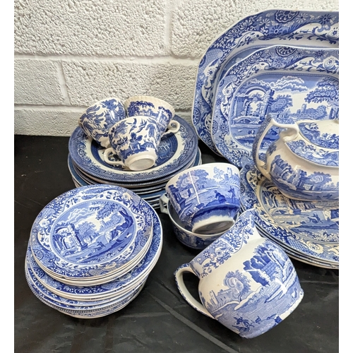 Selection Of Masons Vista Blue Dinnerware, Spode Blue Italian And Other ...