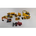 An Assortment of Die Cast Metal Construction Vehicles inc, Replicas Car ...
