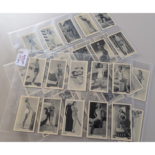 Murray's Cigarette Cards Full Set of 40 Bathing Belles 1939
