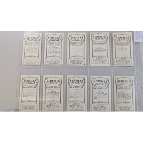 UNITED SERVICES-FULL SET- BATHING BELLES 1939 (FULL SET OF 50 CARDS)
