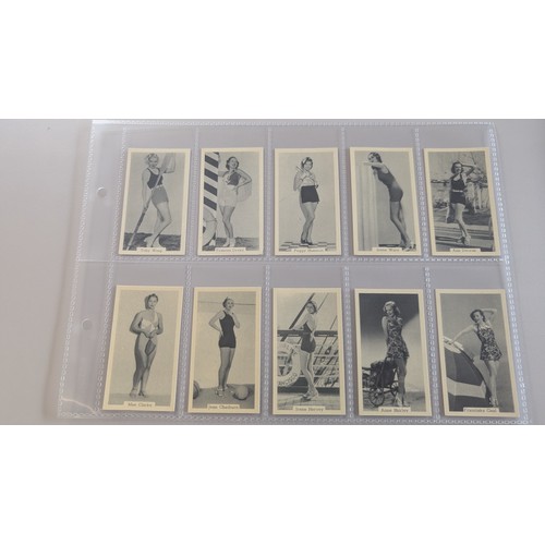UNITED SERVICES-FULL SET- BATHING BELLES 1939 (FULL SET OF 50 CARDS)