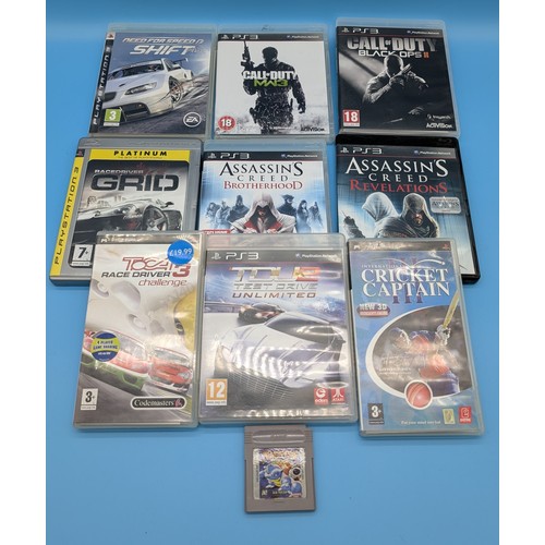 Gameboy Pokemon Blue and Assorted PSP and PS3 Games