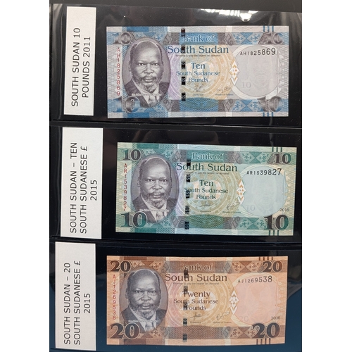Collection of South Sudanese Banknotes, 2011–2017 A fine group of early ...