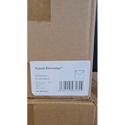 Three unopened boxes of envelopes, including: – Purely Everyday ...