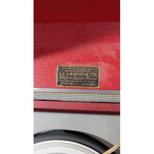 Dansette Major Portable Record Player with Monarch Turntable – Working ...