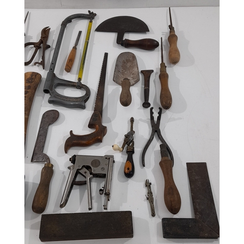 A substantial mixed lot of early hand tools, primarily 19th–early 20th ...