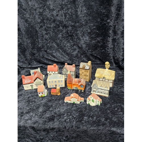 selection of various pottery cottages