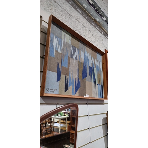 c stanley reed 1963 abtract on canvas