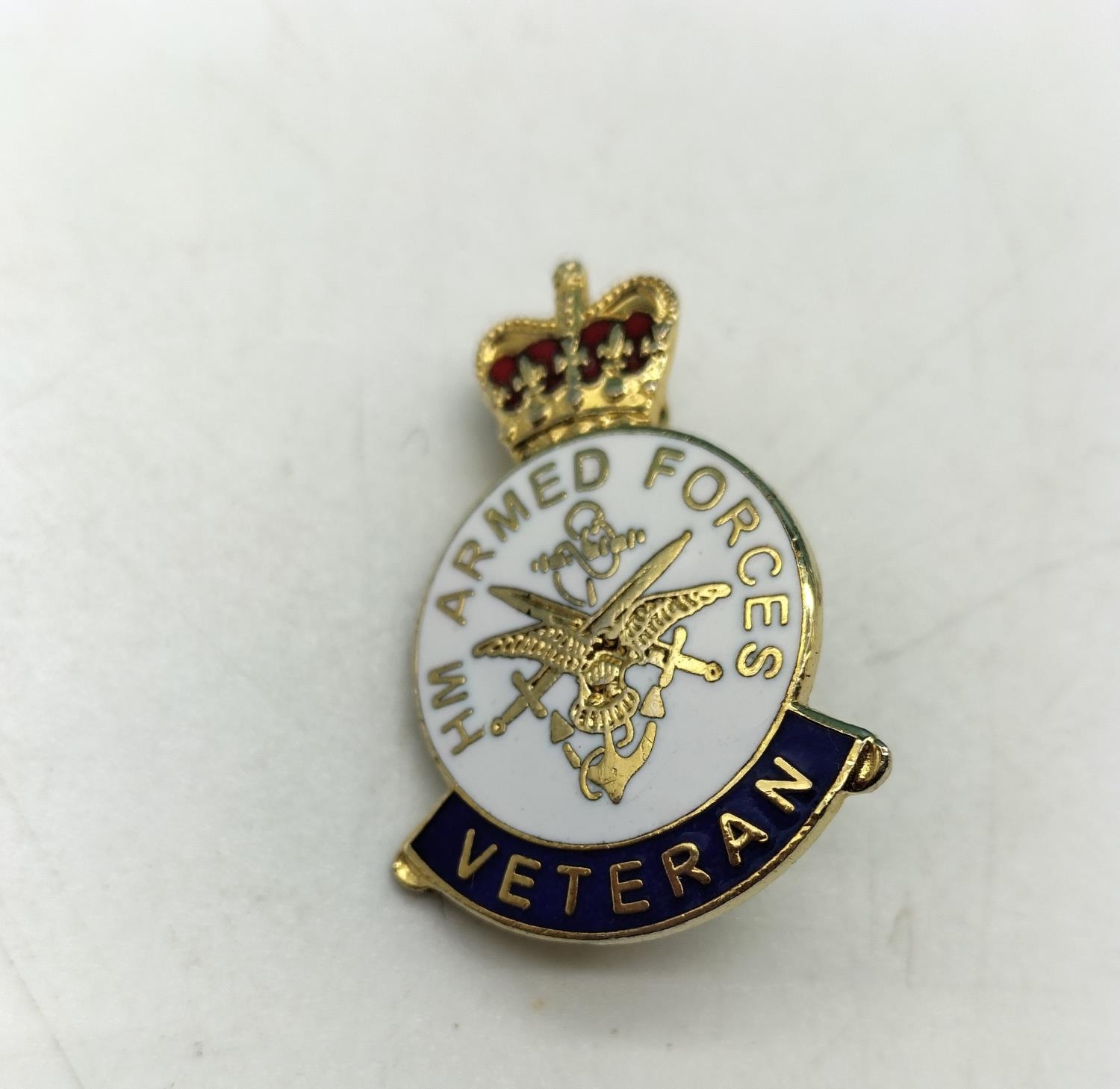 H.M Armed Forces Veteran Enamel Badge.