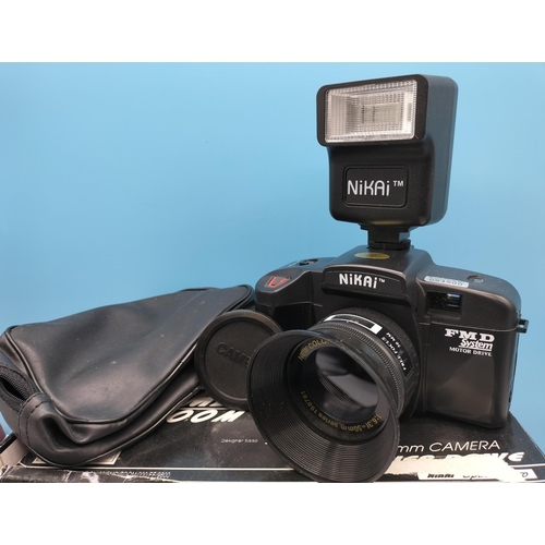 Nikai FMD System Motor Drive 35mm Camera in Box.
