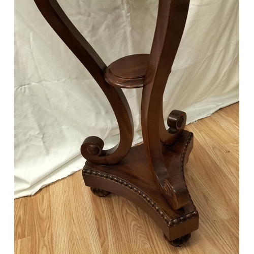 Tri Footed Wooden Torchere. 81cm High, 40cm Diameter Top. This Lot is ...