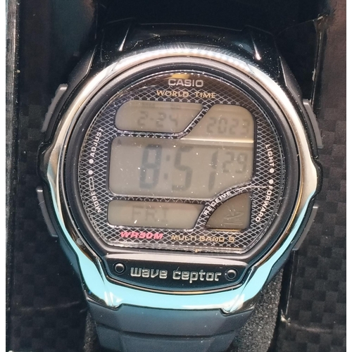 Casio Men's Waveceptor Radio Controlled Alarm Watch (WV-58R-1AEF) in ...