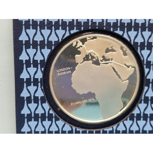 Sterling Silver 'Day of the Concorde' Coin plus First Day Cover Set.