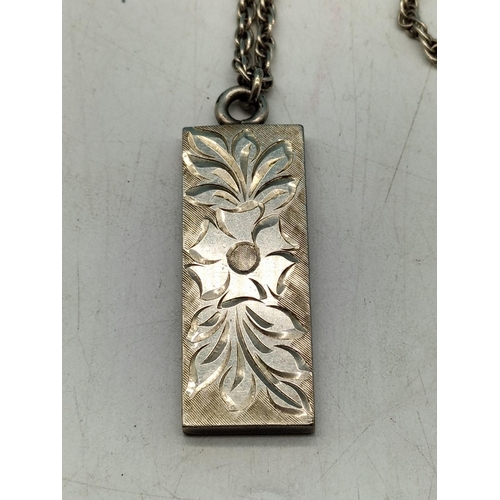 Silver Ingot With Chain 22.3g